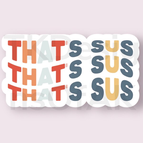 Sus Sticker - Etsy