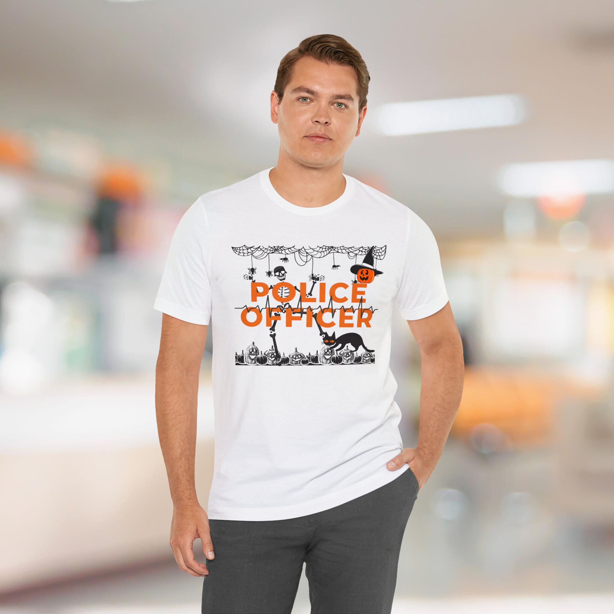 Halloween Funny Police Officer Shirt Spooky Season Happy - Etsy