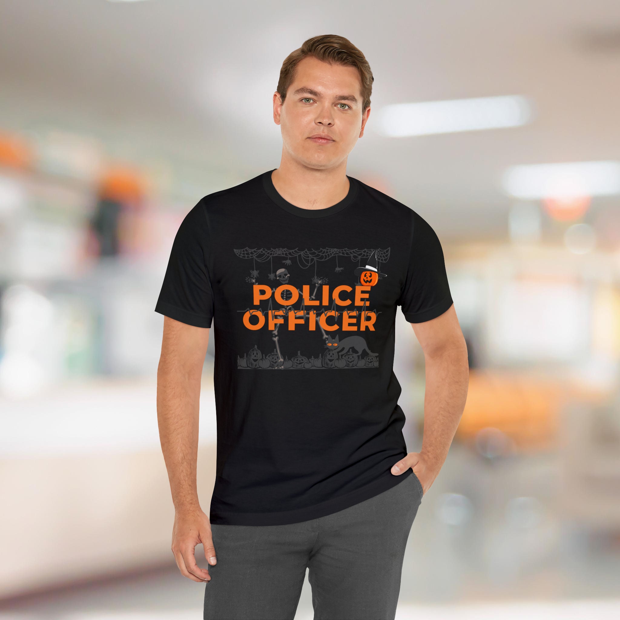 Halloween Funny Police Officer Shirt Spooky Season Happy - Etsy