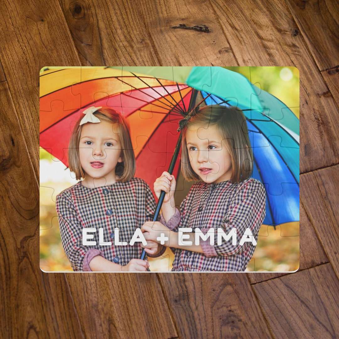 Custom Kids Photo Puzzle, Personalized Name Puzzle Gift, Toddler ...