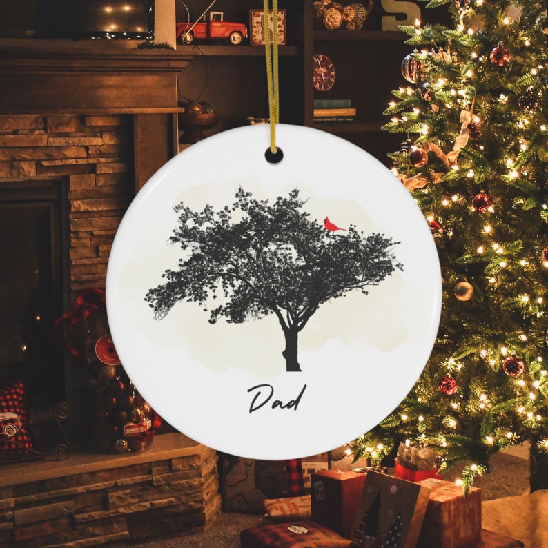 Personalized in Loving Memory Ornament, Cardinal Remembrance Memorial ...