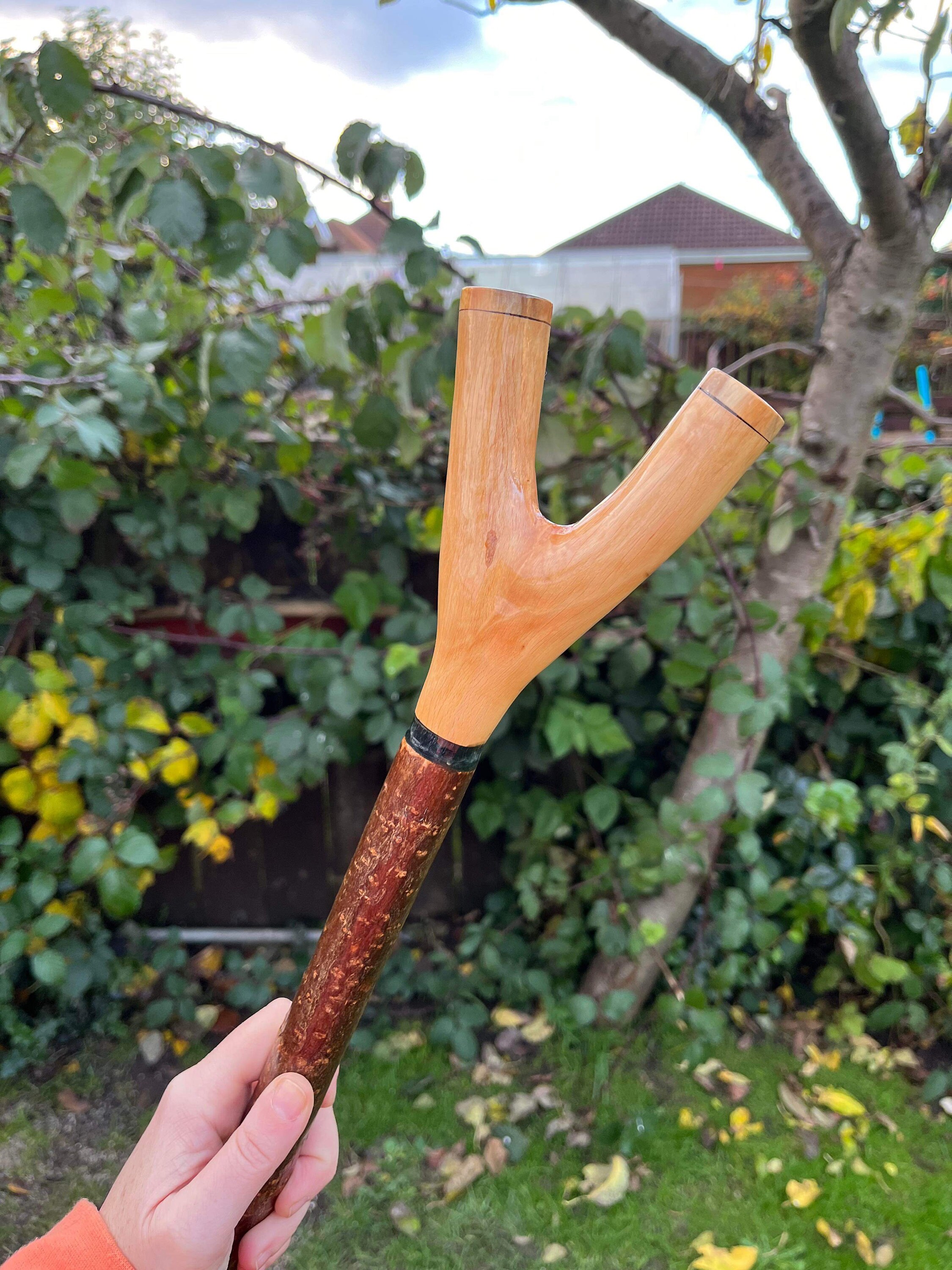 Lovely Hazel Thumb Stick Walking Stick - Etsy UK