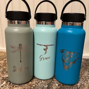 Custom Laser Engraved Hydroflask Water Bottles - Etsy