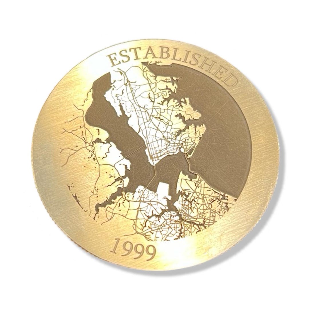 Oversize Huge Solid Brass Challenge Coin 2.5 Inches! Large Christmas ...