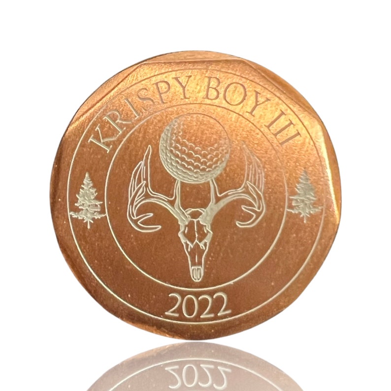Custom Laser Engraved Golf Ball Markers Coins Gift for Dad - Etsy