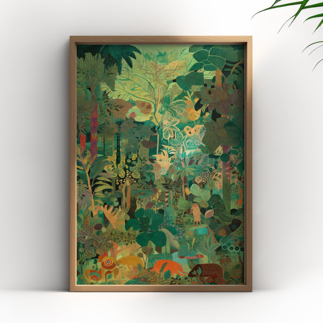 Print Art Print Jungle Ensemble Poster A2 A3 A4 A5 Desired Size Wall ...
