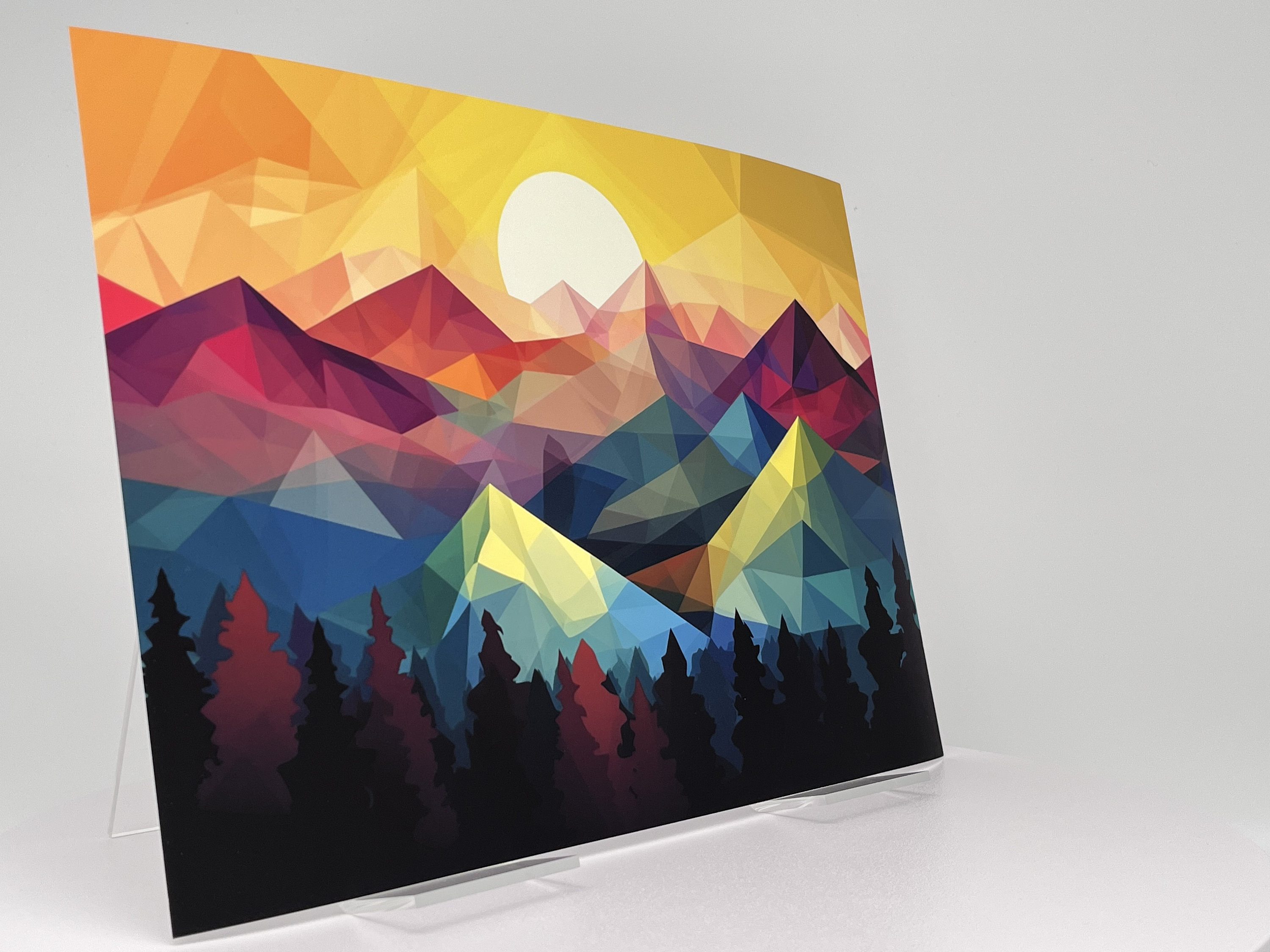 Print Kunstdruck Panorama Polygon Poster A2 A3 A4 A5 Wunschgröße ...