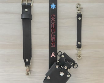 Custom Leather Firefighter Radio Strap - Etsy