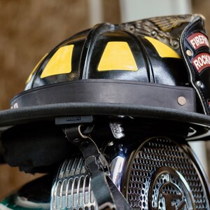 Personalized Firefighter Leather Helmet Band - Etsy