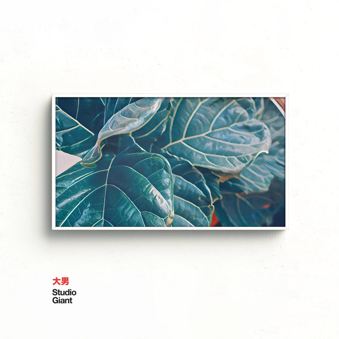 Fiddle Leaf Fig Samsung Frame TV Art: Modern Plant Painting (digital ...