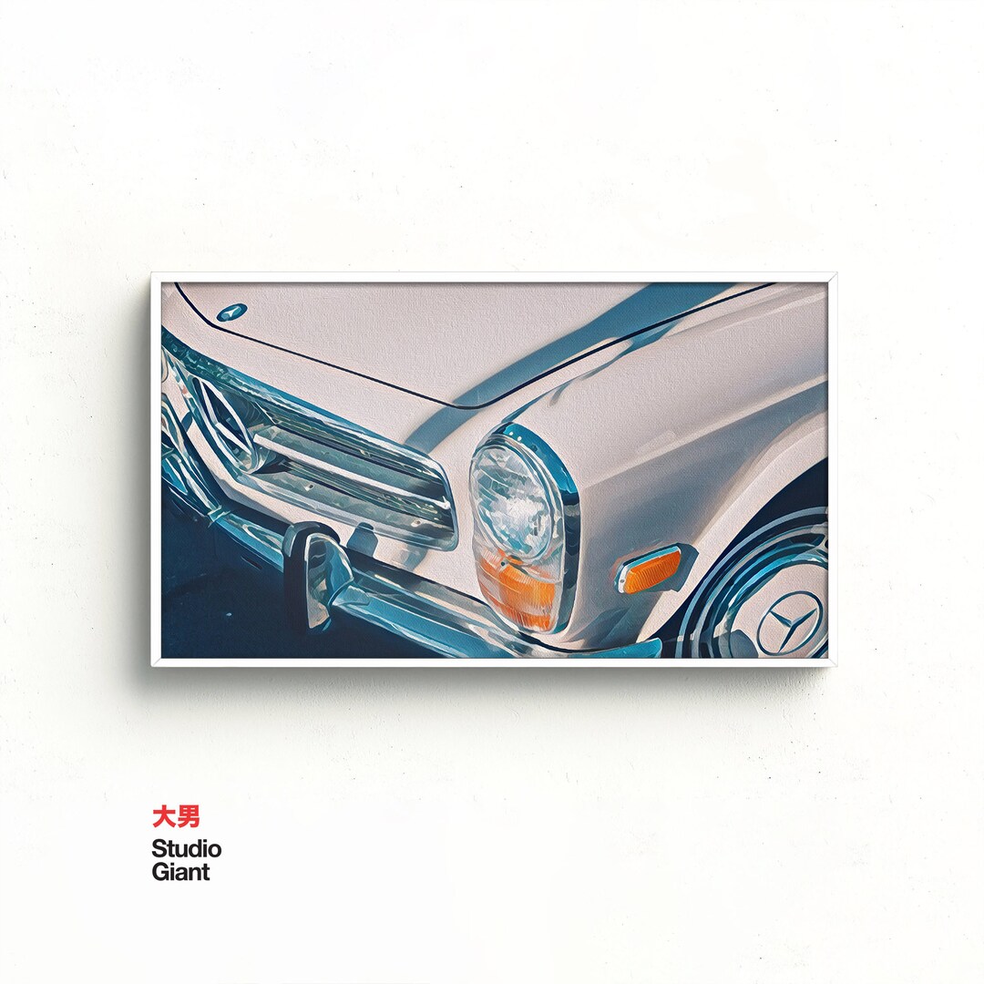 Mercedes Benz Frame TV Art: Classic Car Print (digital Download) - Etsy