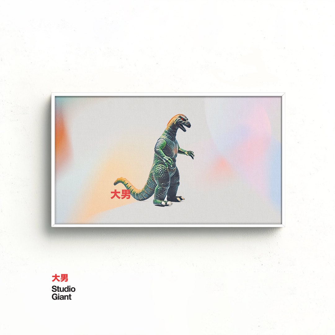Samsung Frame TV Art, Godzilla, Instant Download, Vintage Toy, Frame TV ...