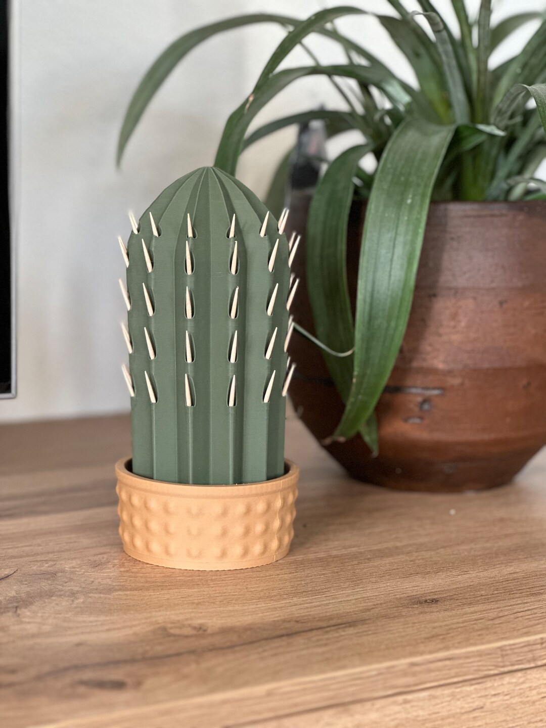 Cactus Toothpick Dispenser Including Toothpick Fake Cactus 3D Printed ...