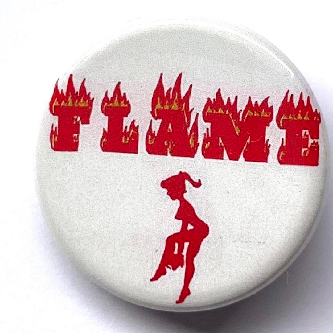 Flame Girl Stripper Pin up 50s Badge Brooch 25mm Button Pinback - Etsy
