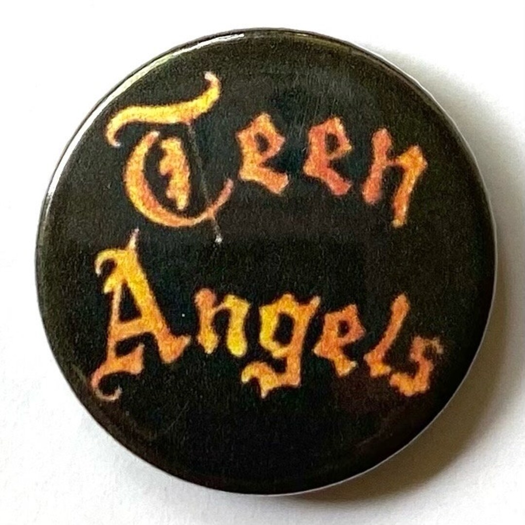 Teen Angel Biker Hells Angels Badge Brooch Pin Button Pinback 25mm New ...