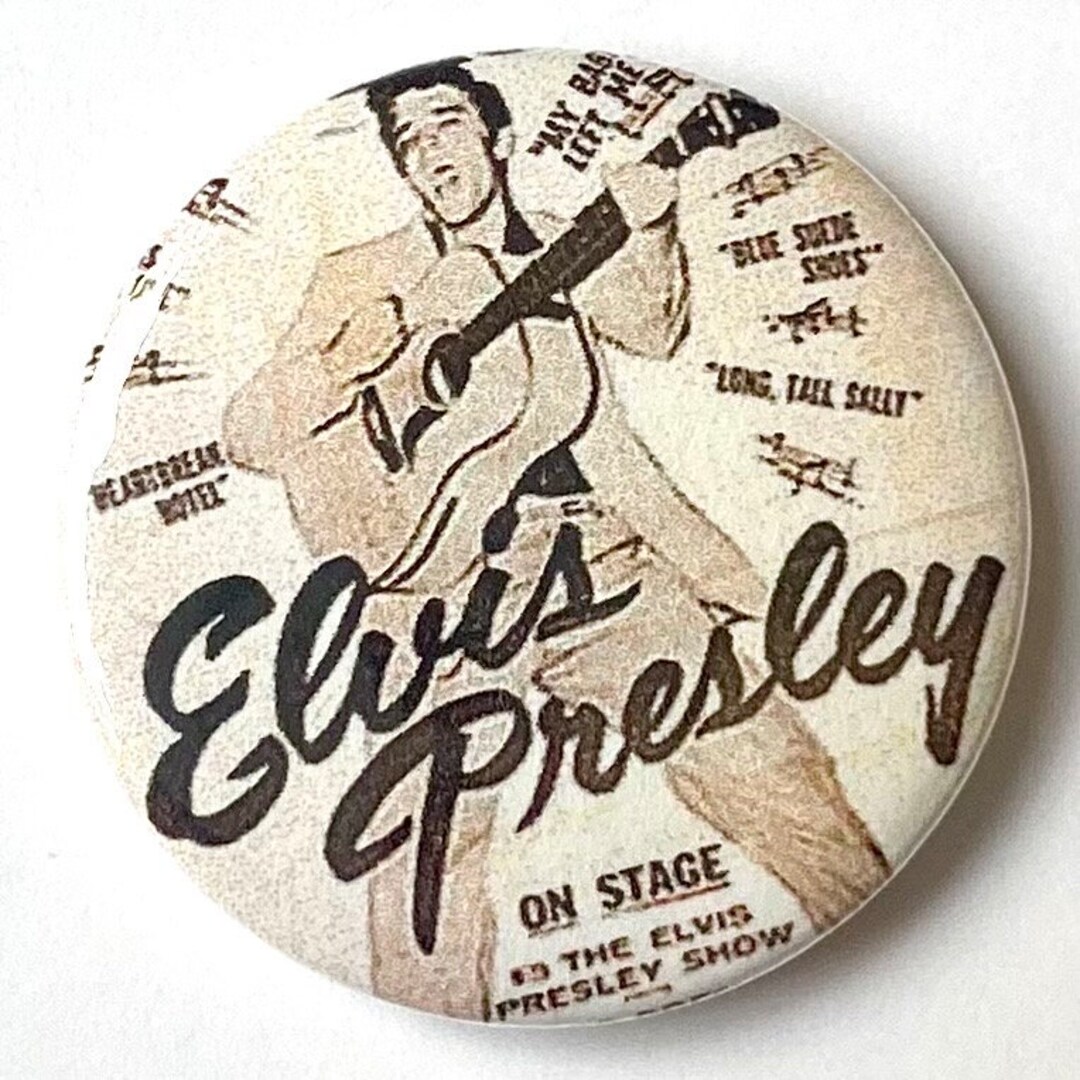 Elvis Poster Badge Brooch 25mm Button Pinback - Etsy