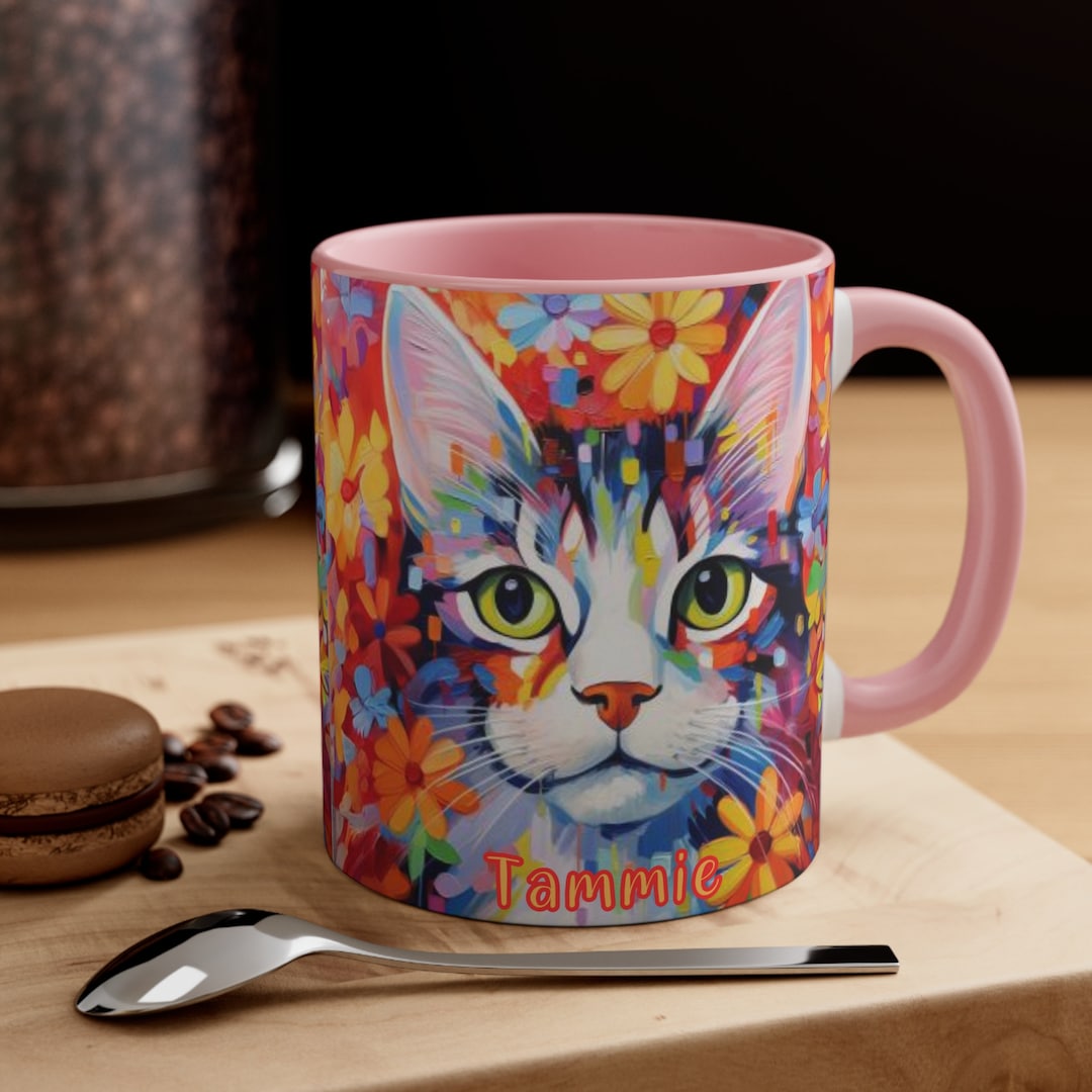 Catfulness Mug Gift for Cat Lover, Custom Cat Coffee Mug, Cat Person ...