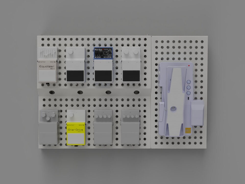 Metal Guitar Pedalboard DIY Building Plan- 600x400mm / 2-tier / Hidden ...
