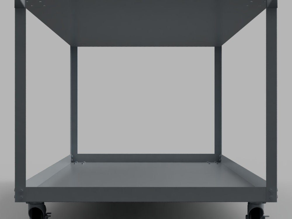 Trolley Cart Fabrication Plan / Mobile Sheet Metal DIY Tool Cart Kit ...