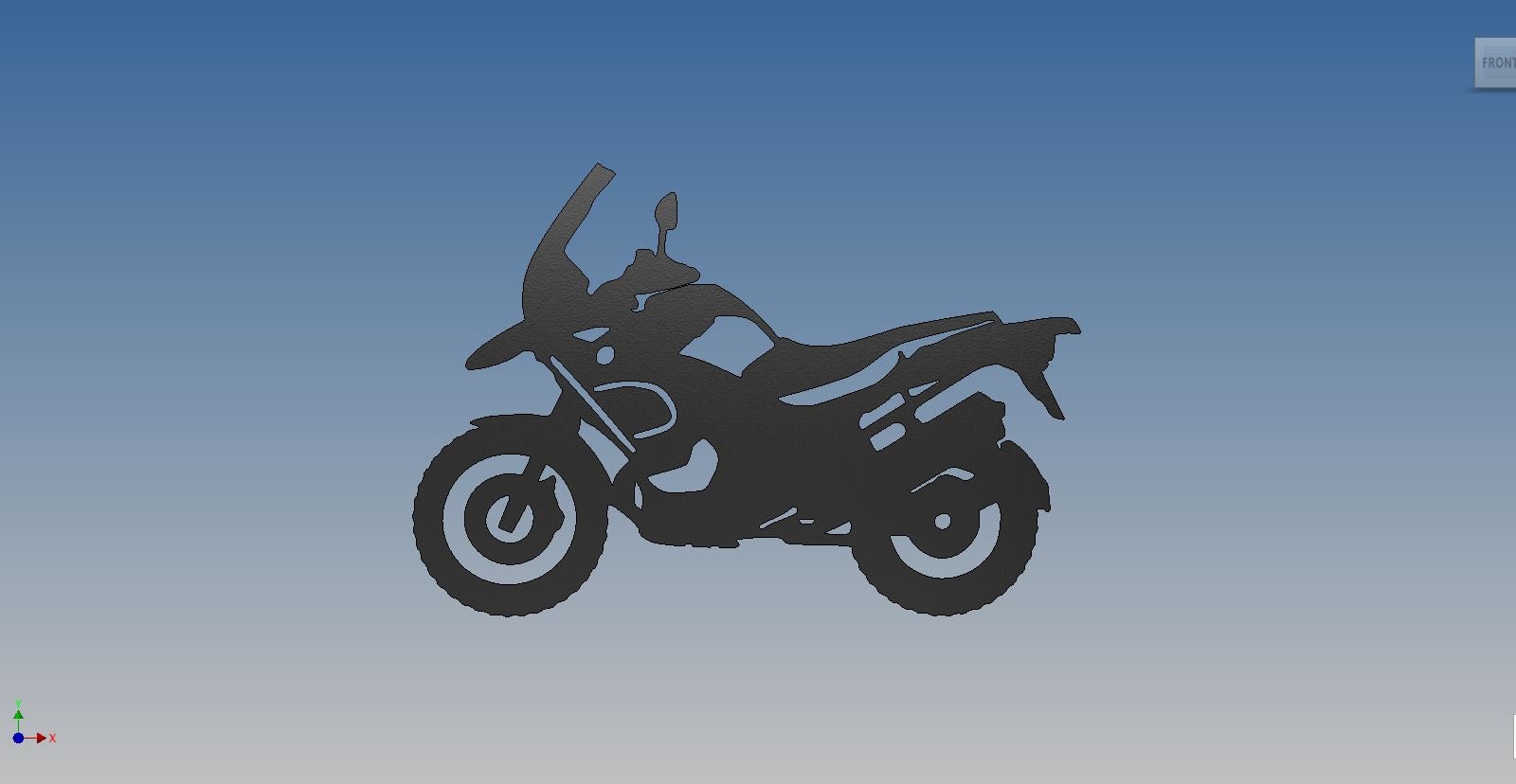BMW Enduro Motorcycle Art / Hanger dxf File - Etsy