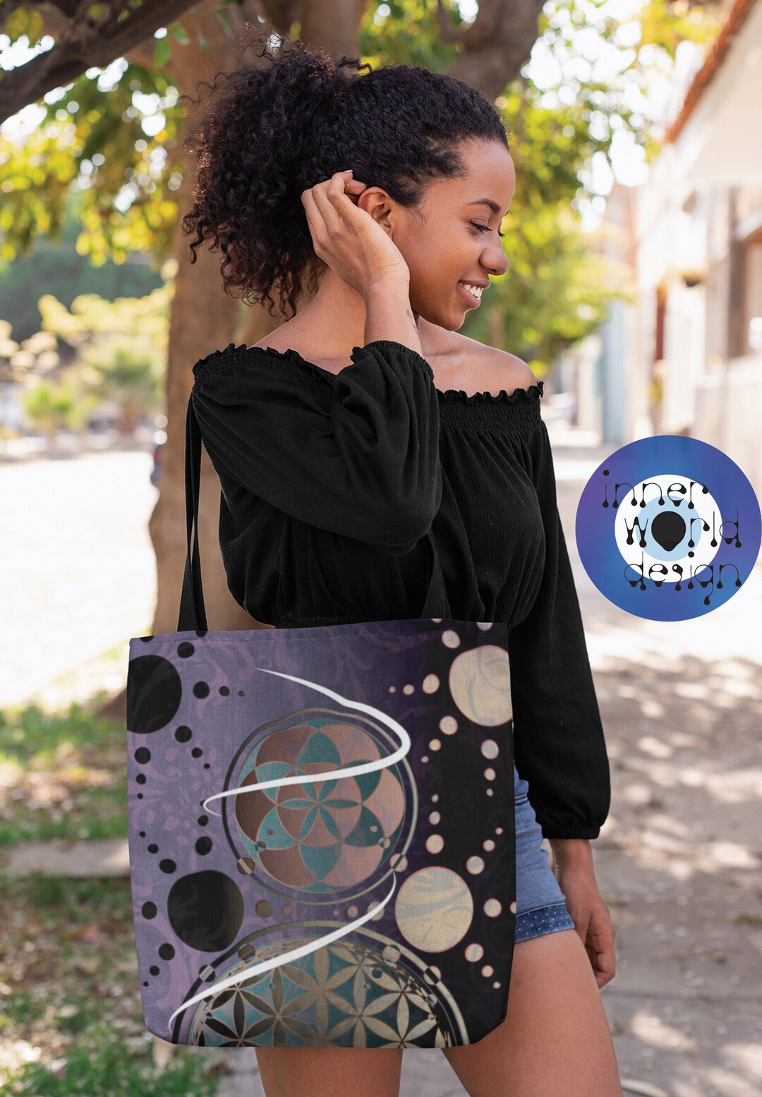 Cute Tote Bag Spiritual Trippy Art Beach Accessories and Gifts for Her ...