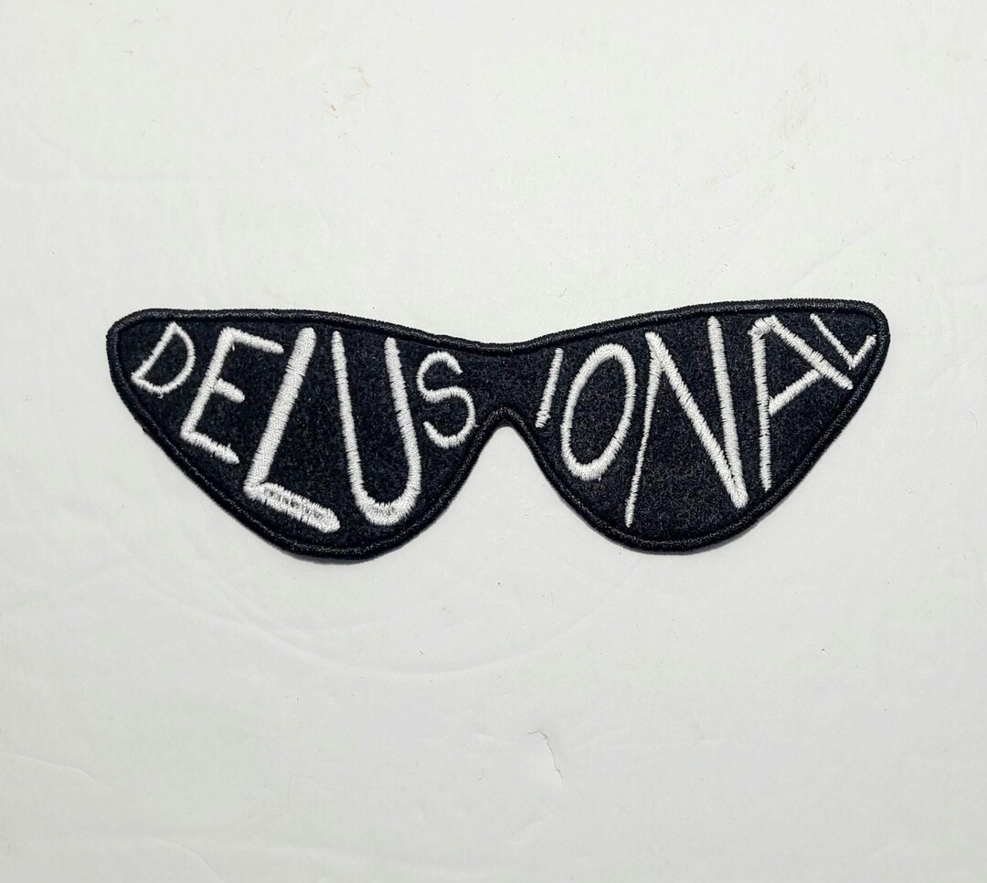 DELUSIONAL - Sunglasses- Kesha Fanart Embroidered Patch - Etsy