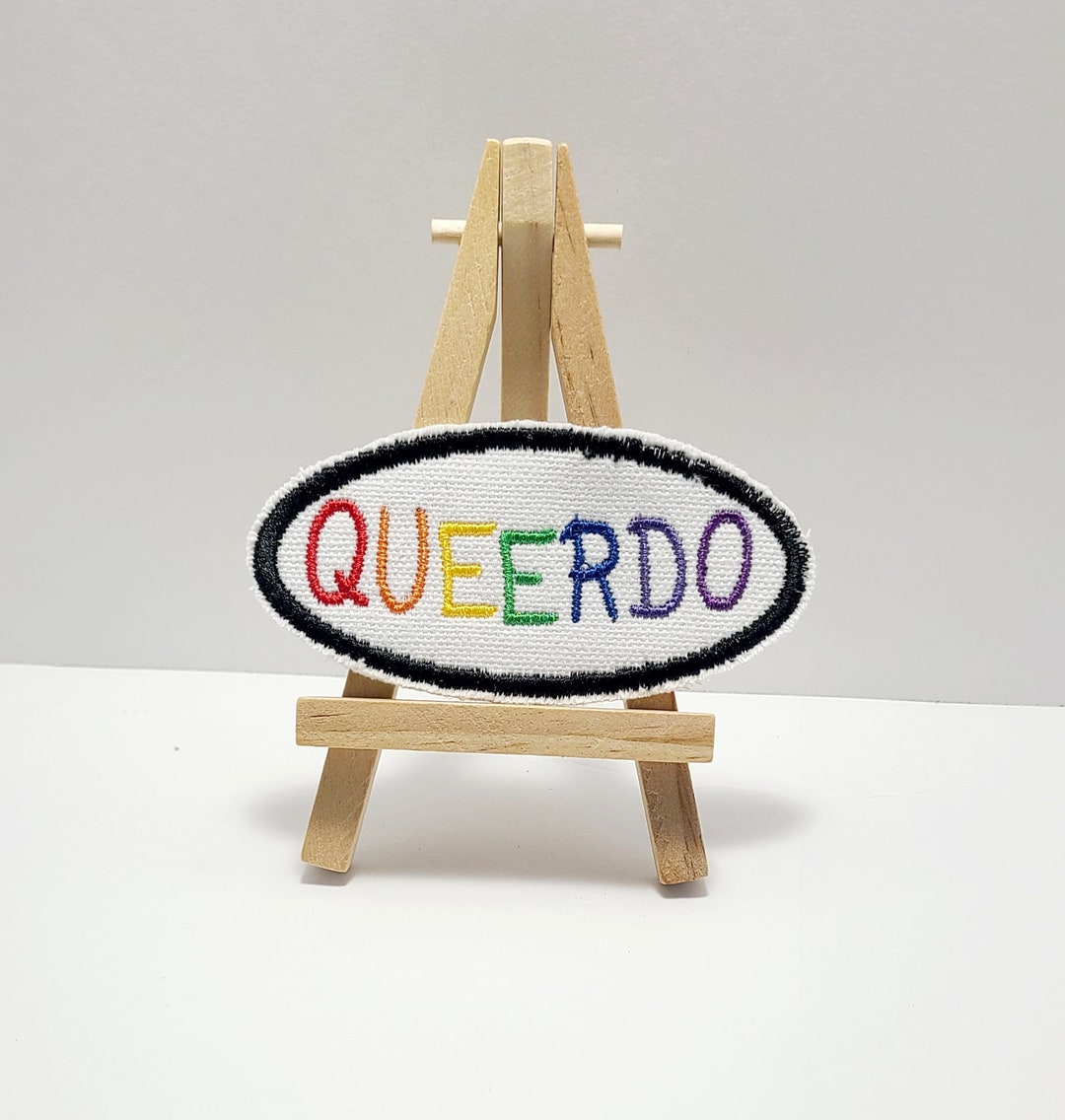 QUEERDO Lgbtqia Pride Embroidered Patch - Queer+weirdo=queerdo - Etsy