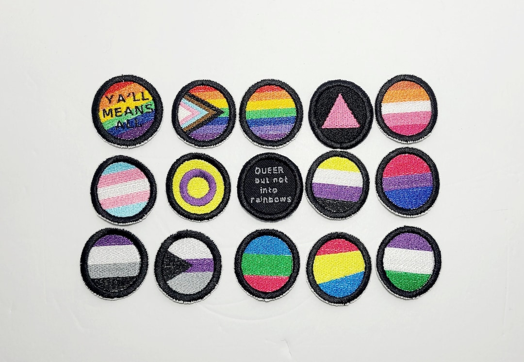 PRIDE Patch Minis - Embroidered LGBTQIA+ Mini Patches - Gay,lesbian ...