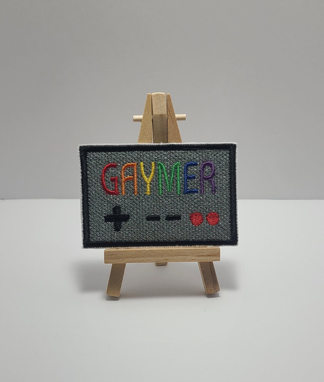 GAYMER LGBTQIA Pride Gamer Controller Nostalgia Embroidered Sew-on ...