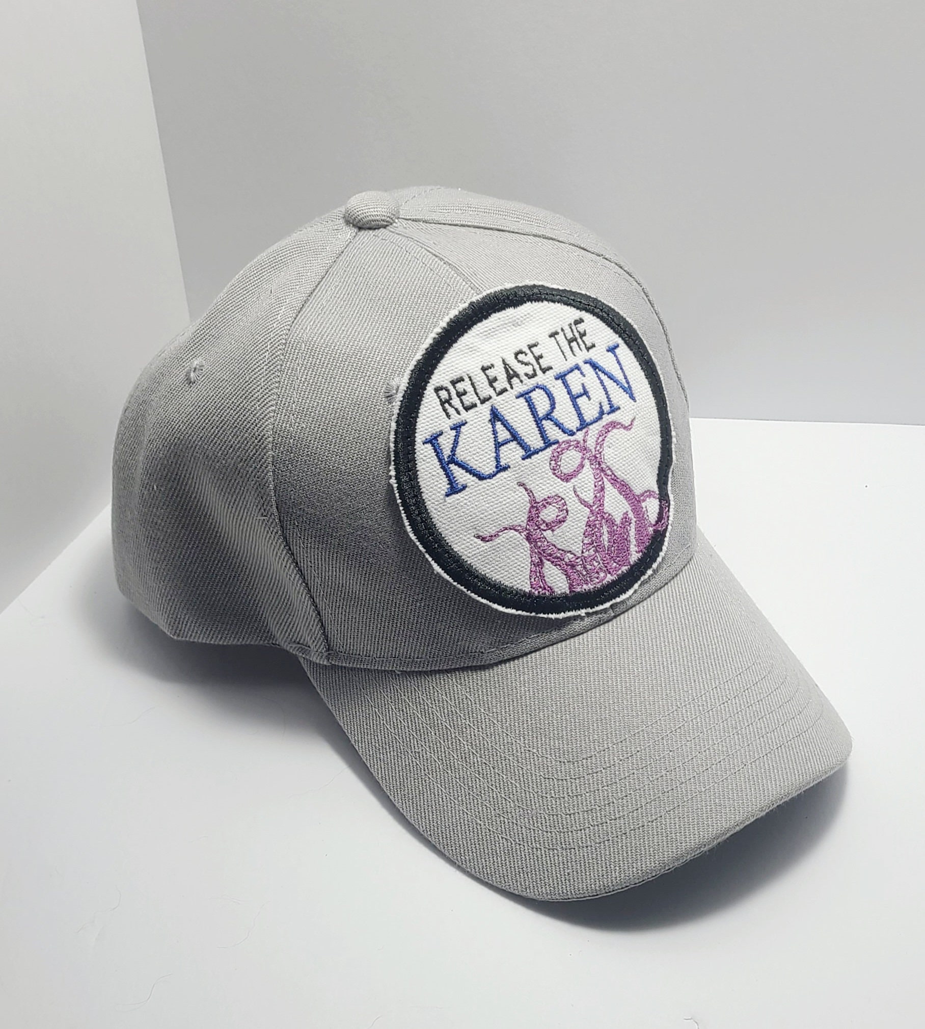 RELEASE THE KAREN Kraken Embroidered Baseball Hat Patch Meme - Etsy