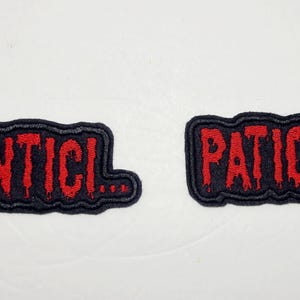 ANTICI... PATION - Embroidered Patch Set - Rocky Horror Cult Classic ...
