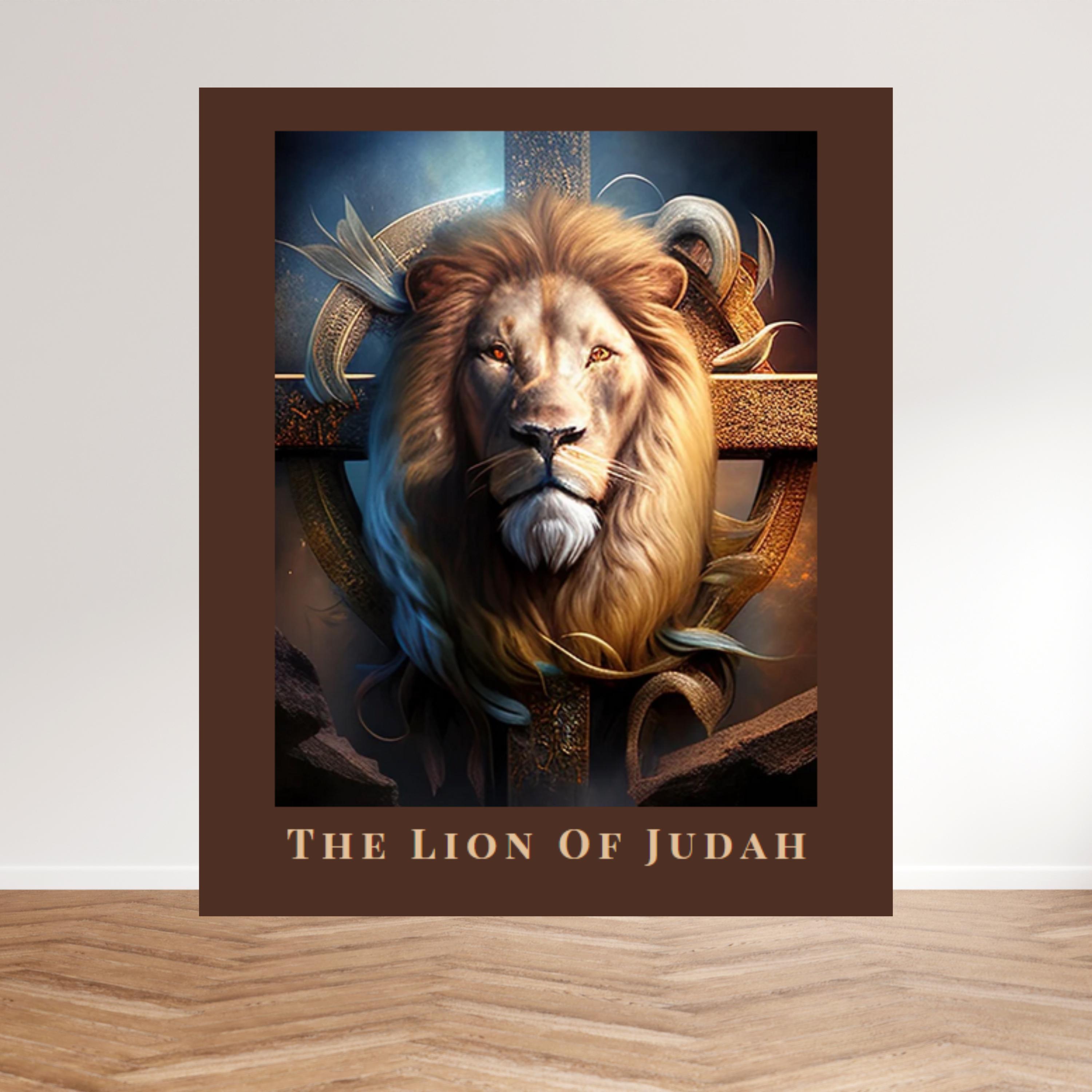 Lion of Judah Art Print | Acrylic Display | Scripture Print | Christian ...