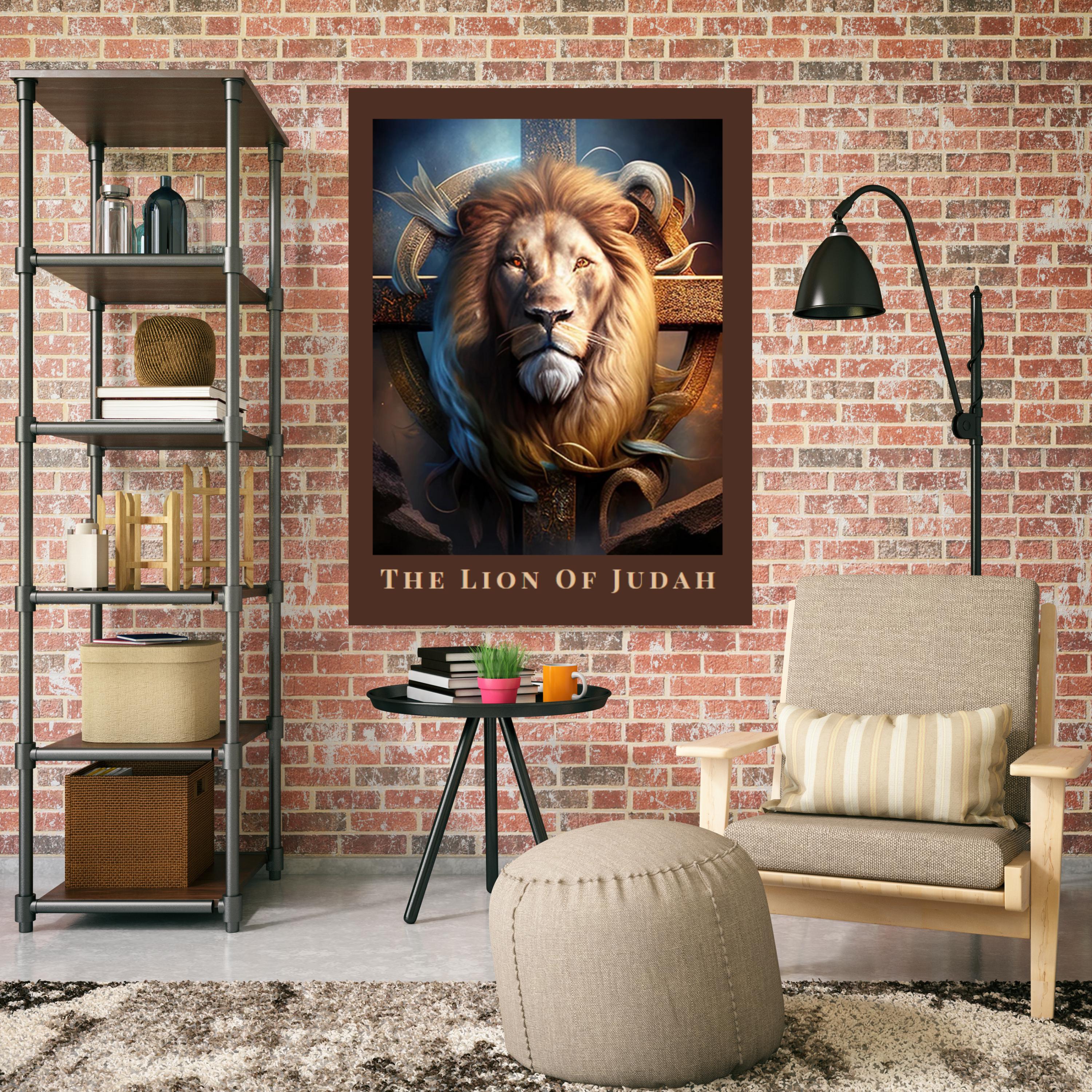 Lion of Judah Art Print | Acrylic Display | Scripture Print | Christian ...