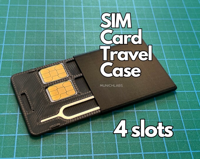 SIM Card Travel Case (4x Nano) - Etsy