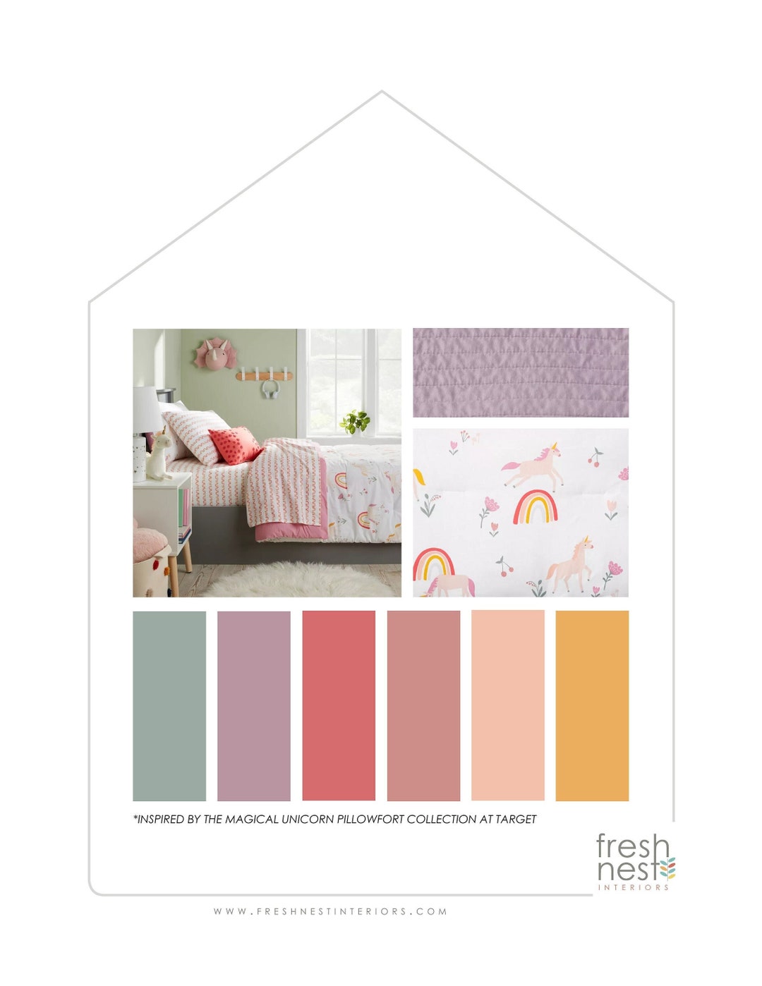 Sherwin Williams Paint Palette - Magical Unicorn Themed Room - Color ... Sherwin Williams Paint Palette - Magical Unicorn Themed Room - Color ...