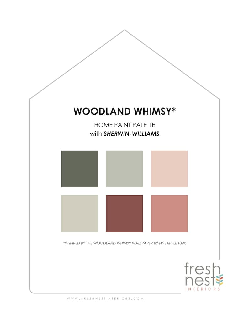 Woodland Whimsy Sherwin Williams Paint Palette (digital Download) - Etsy
