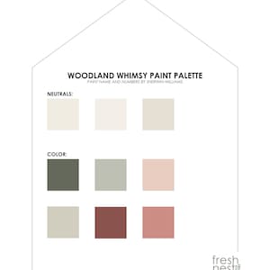 Woodland Whimsy Sherwin Williams Paint Palette (digital Download) - Etsy