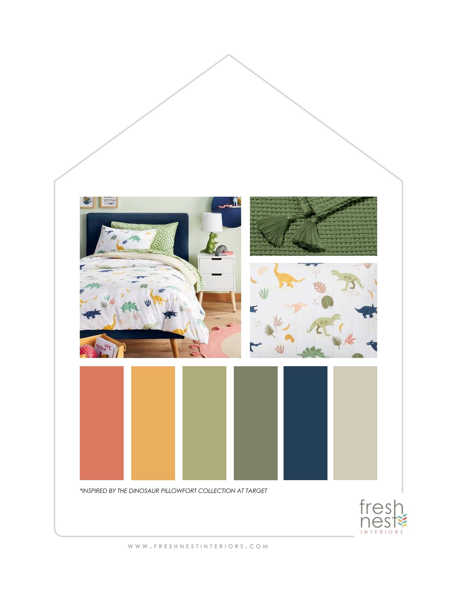 Sherwin Williams Prepackaged Paint Palette - Dinosaur Themed Room ...