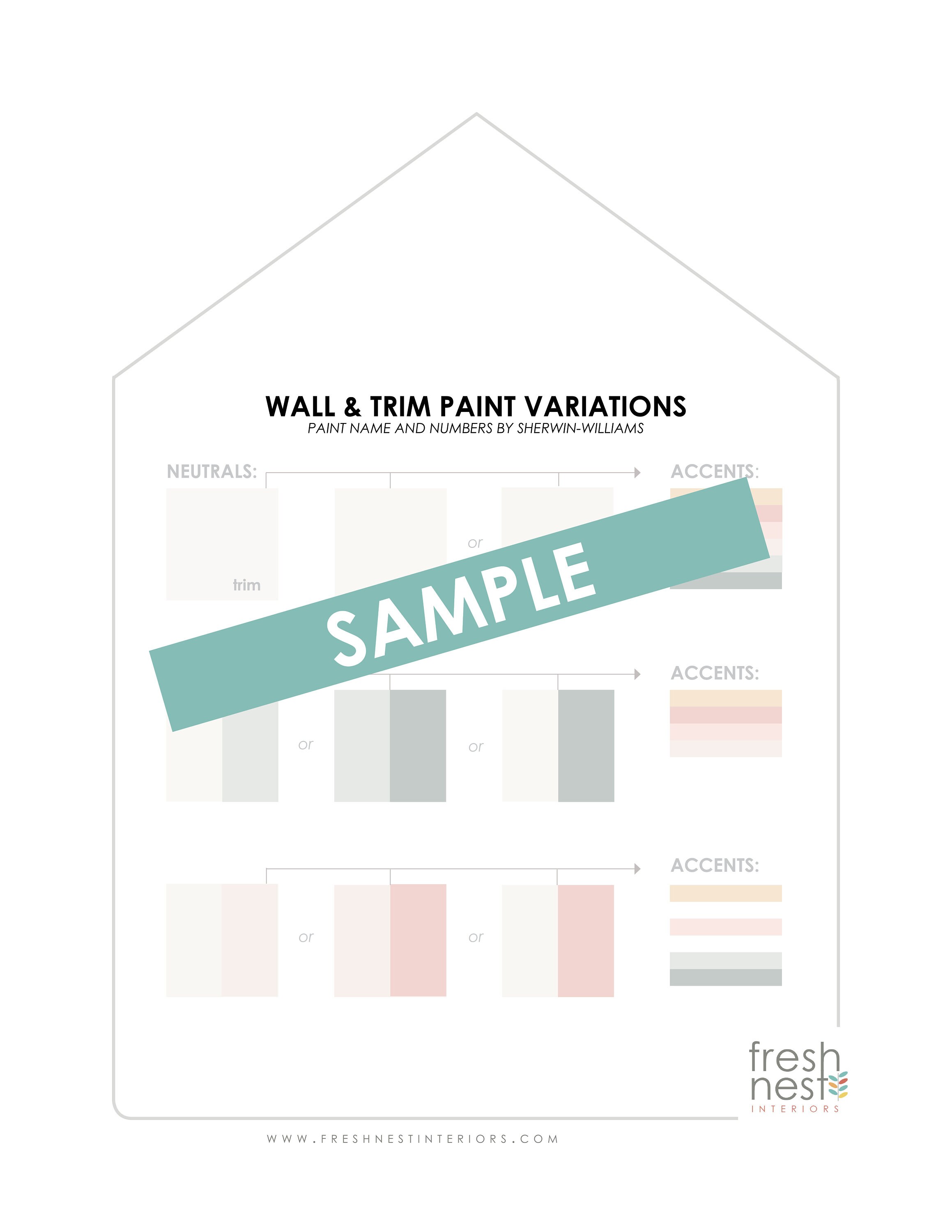 CUSTOM Paint Color Consultation - Color Palette- E-design, Personalized ...