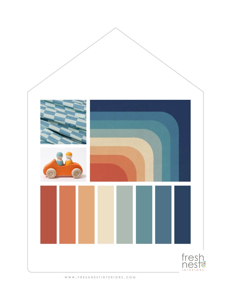 Sherwin Williams Retro Color Palette - Paint Colors, Retro Stripes ...