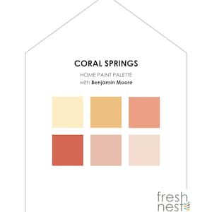 Coral Springs Paint Palette: Benjamin Moore Interior Color Scheme ...