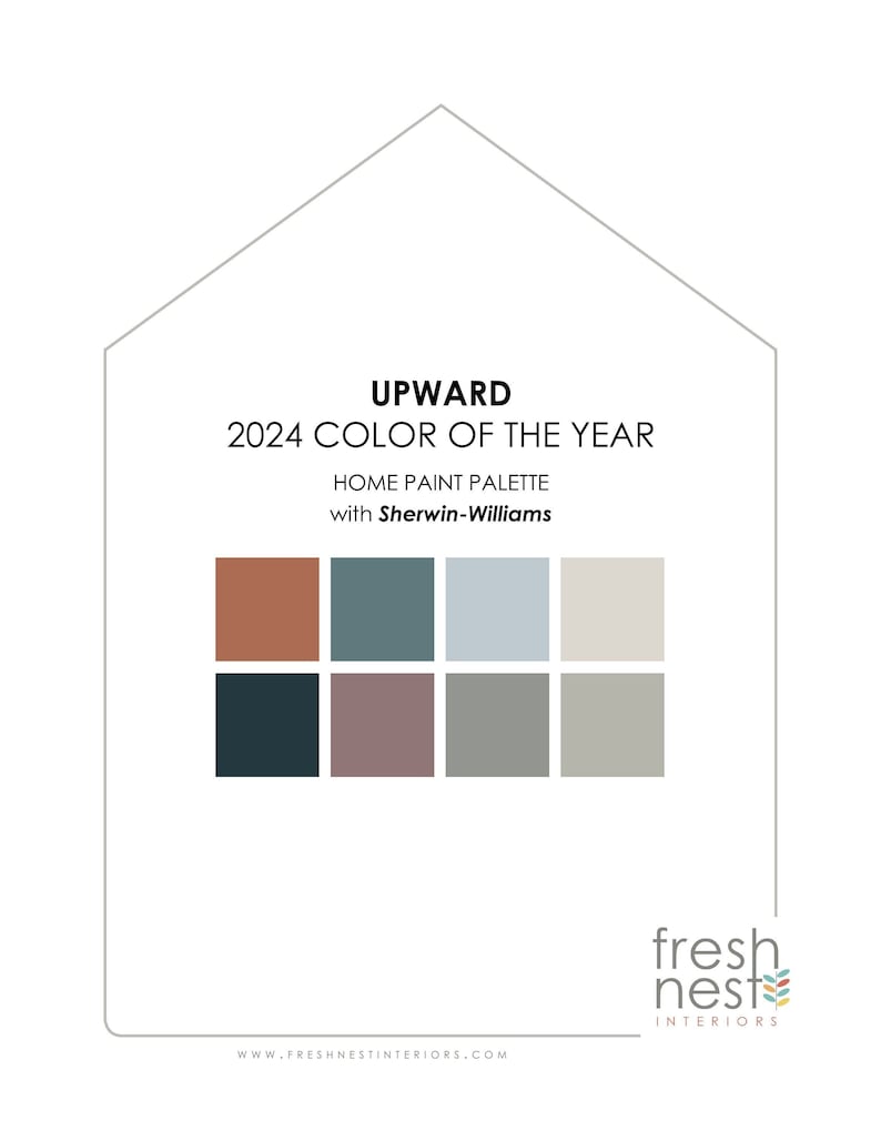 Sherwin Williams Upward Color Palette: Whole House Paint Scheme ...