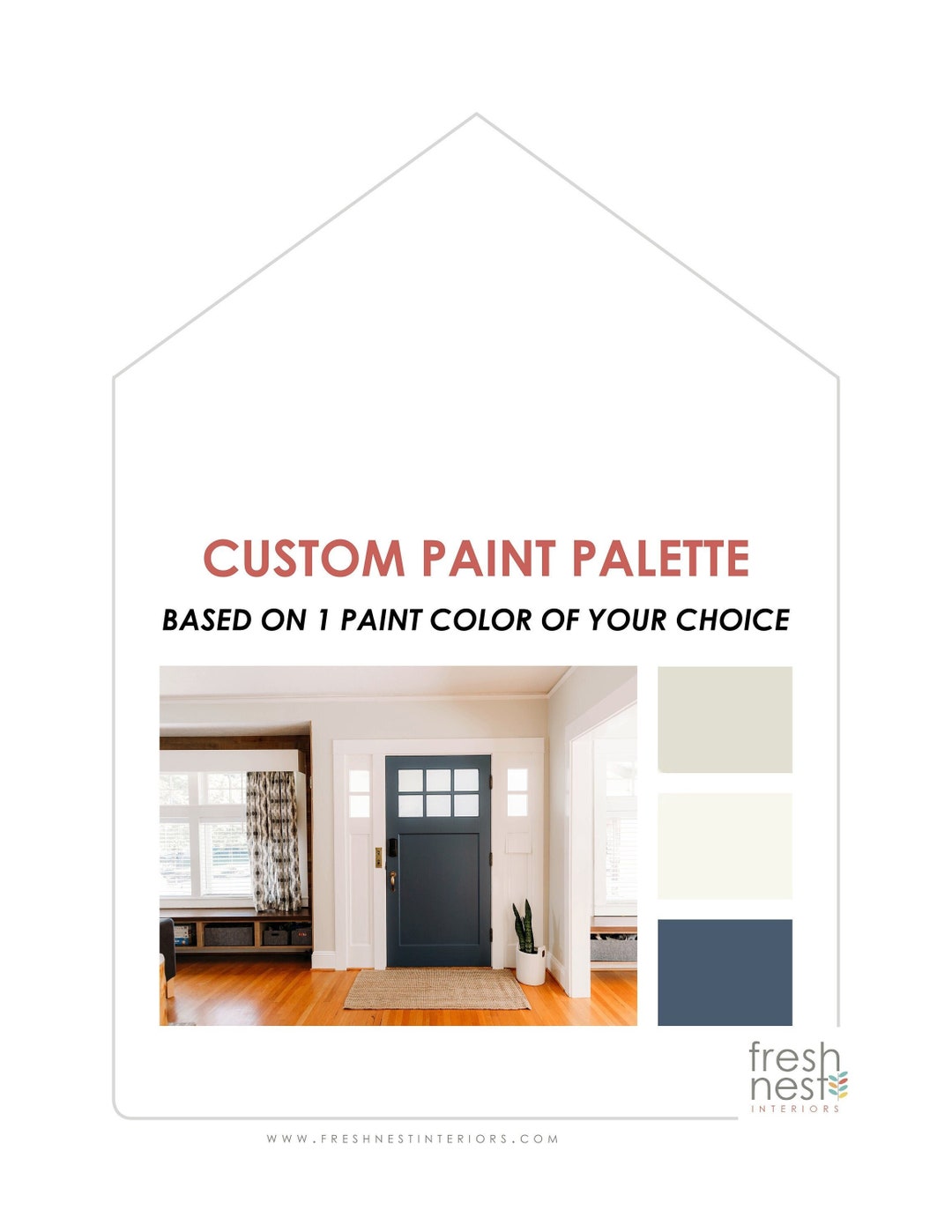 CUSTOM Paint Color Consultation - Color Palette- E-design, Personalized ...