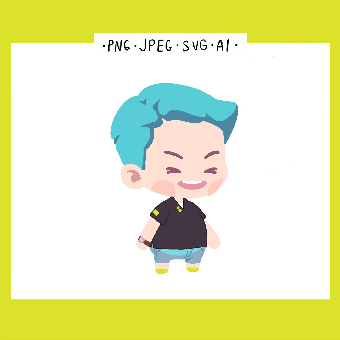BTS RM Bts Svg Png Sticker Bts Digital File Bts Png Svg - Etsy