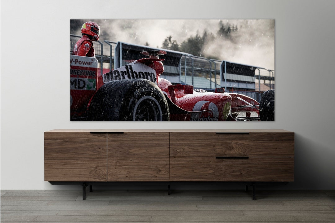Formula One Wall Decor, Colorful Huge Canvas Art, F1 Wall Art, Formula ...
