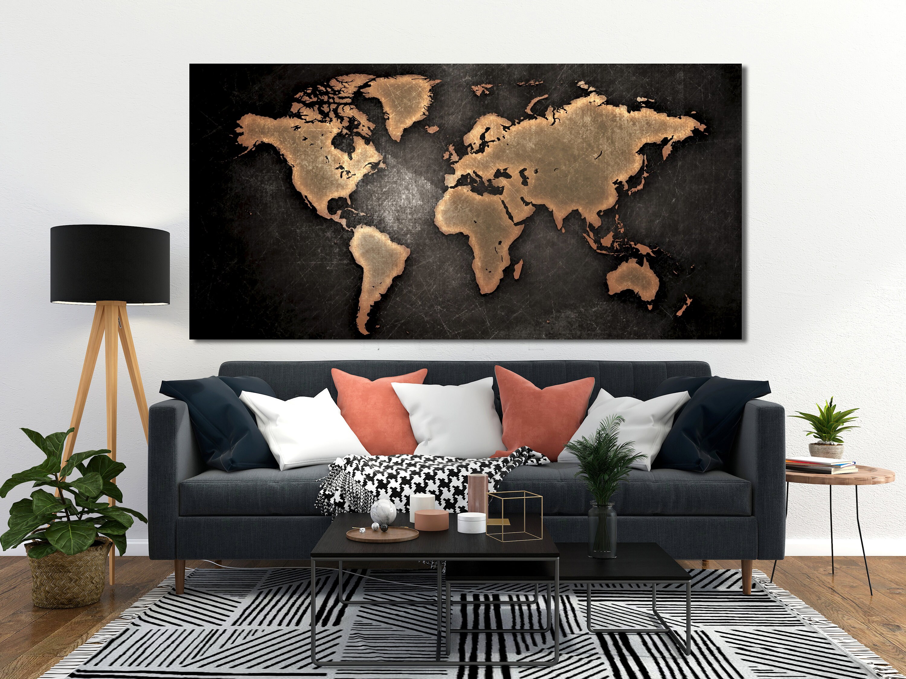 World Map Canvas, Map Canvas, Huge Canvas Art, the World Map Wall Art ... World Map Canvas, Map Canvas, Huge Canvas Art, the World Map Wall Art ...