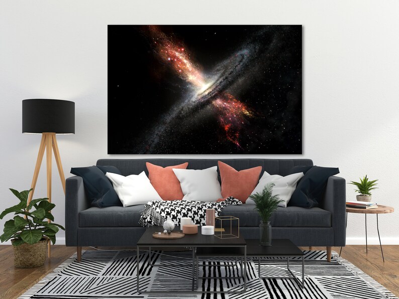 The Milky Way Galaxy, Huge Canvas Art, Space Canvas Art, Cosmic Canvas ...