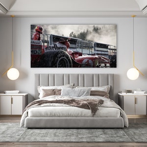 Formula One Wall Decor, Colorful Huge Canvas Art, F1 Wall Art, Formula ...