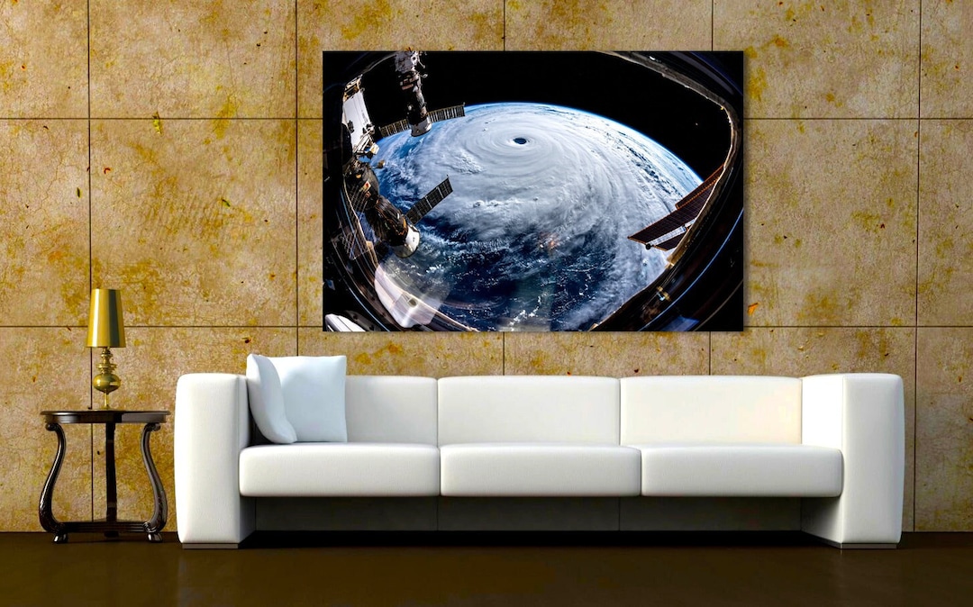 Space Wall Decor, Huge Canvas Art, Space Wall Art, Earth Photography by ...