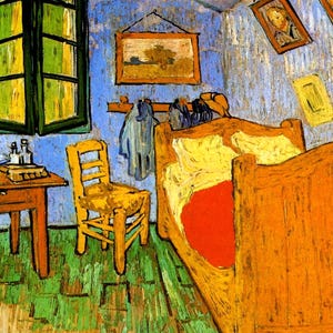Vincent Van Gogh the Bedroom Canvas Wall Art, Colorful Huge Canvas Art ...